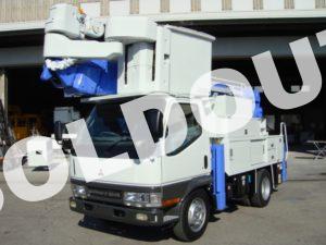 【沖縄県T様へ売約済】高所作業車 中古 14.6M 電工仕様 アイチコーポレーション SN15A 光ケーブル新品交換済 三菱 | 高所作業車 ...